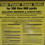 Range Rules - Reading Rifle and Revolver Club